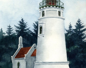 Lighthouse art | Etsy