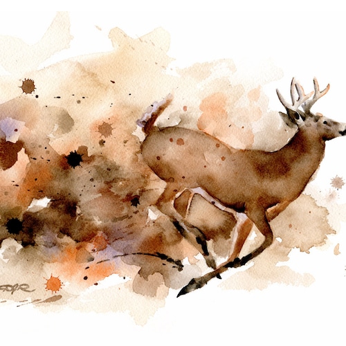 Buck Art Print Watercolor Painting by Eric Sweet - Etsy