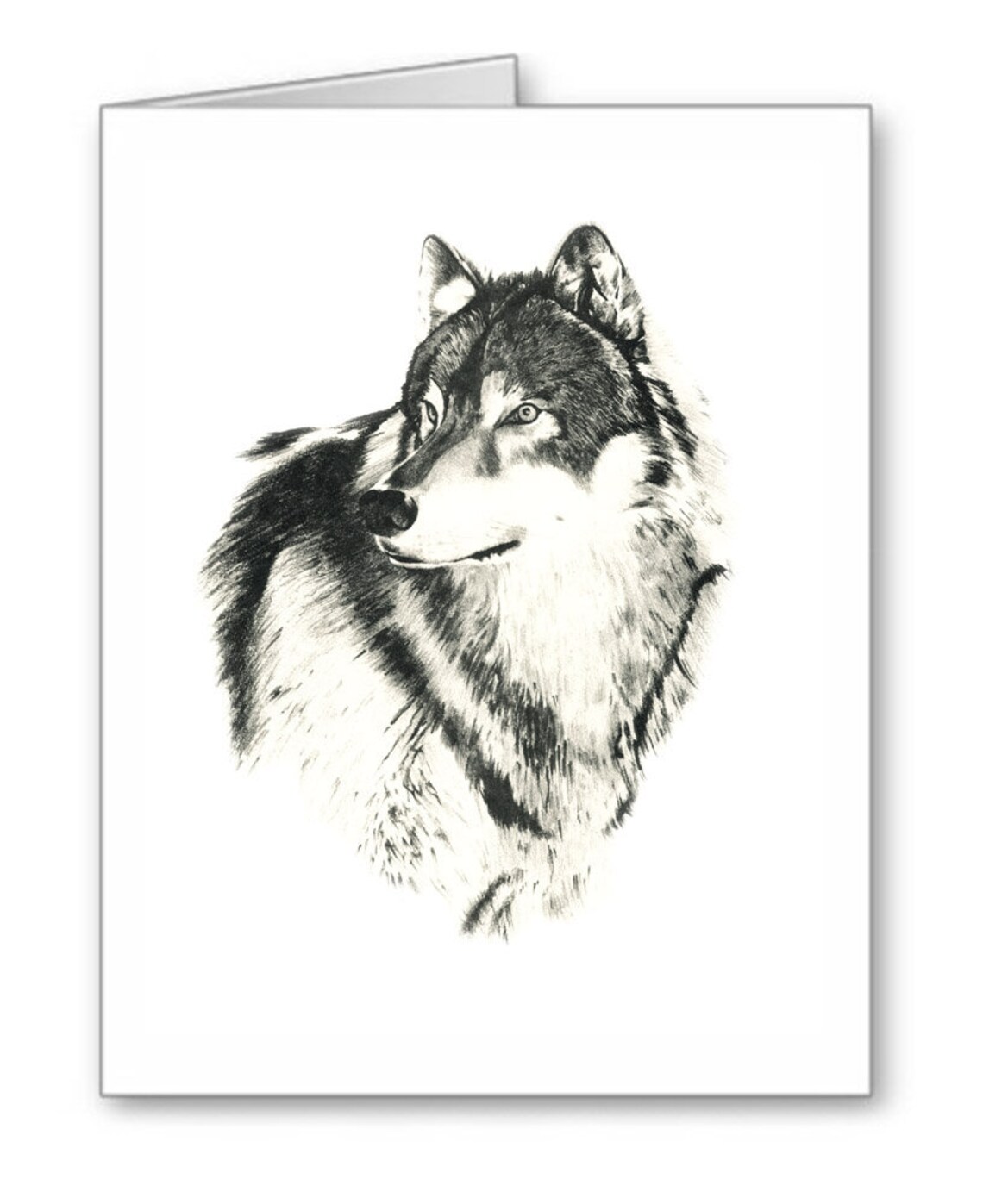 Timber Wolf Note Cards 10-pk Note Cards Watercolor - Etsy