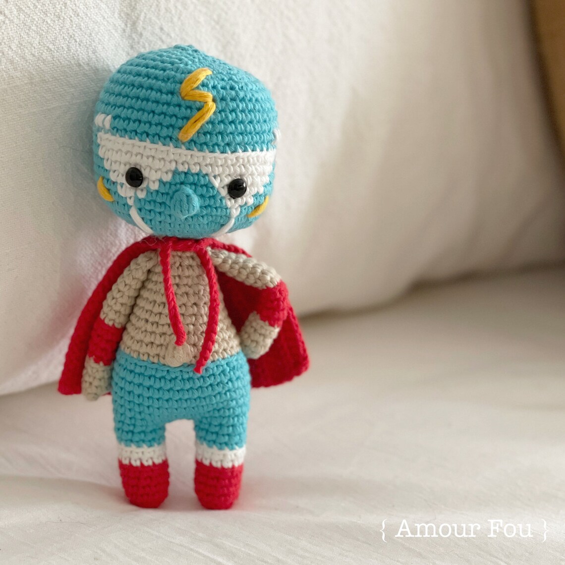El Rayo / the Lucha Libre Fighter Crochet Pattern by amour - Etsy