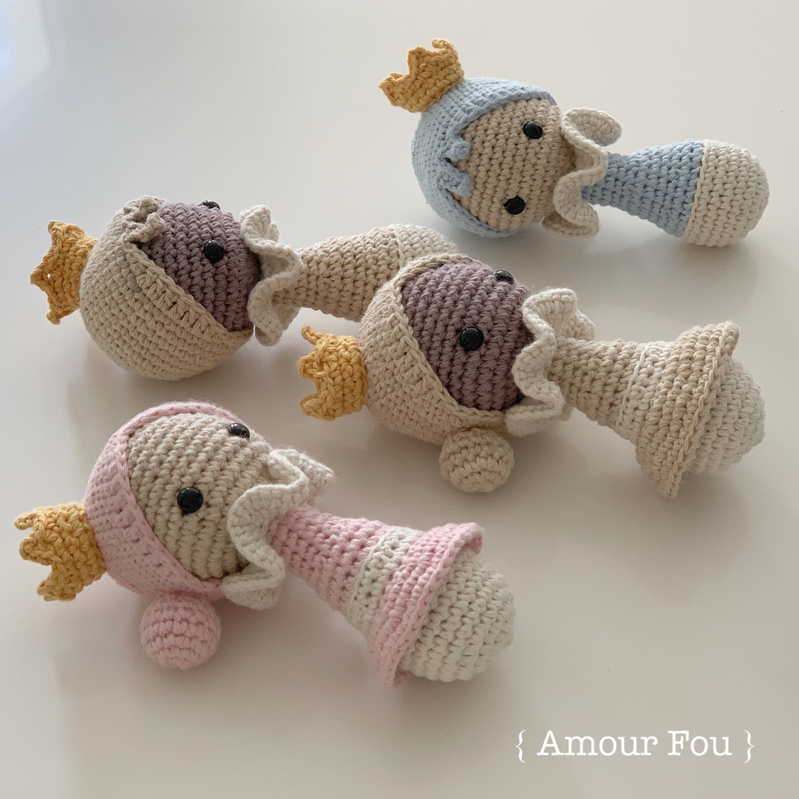 Royal Rattles Crochet Pattern by amour Fou - Etsy