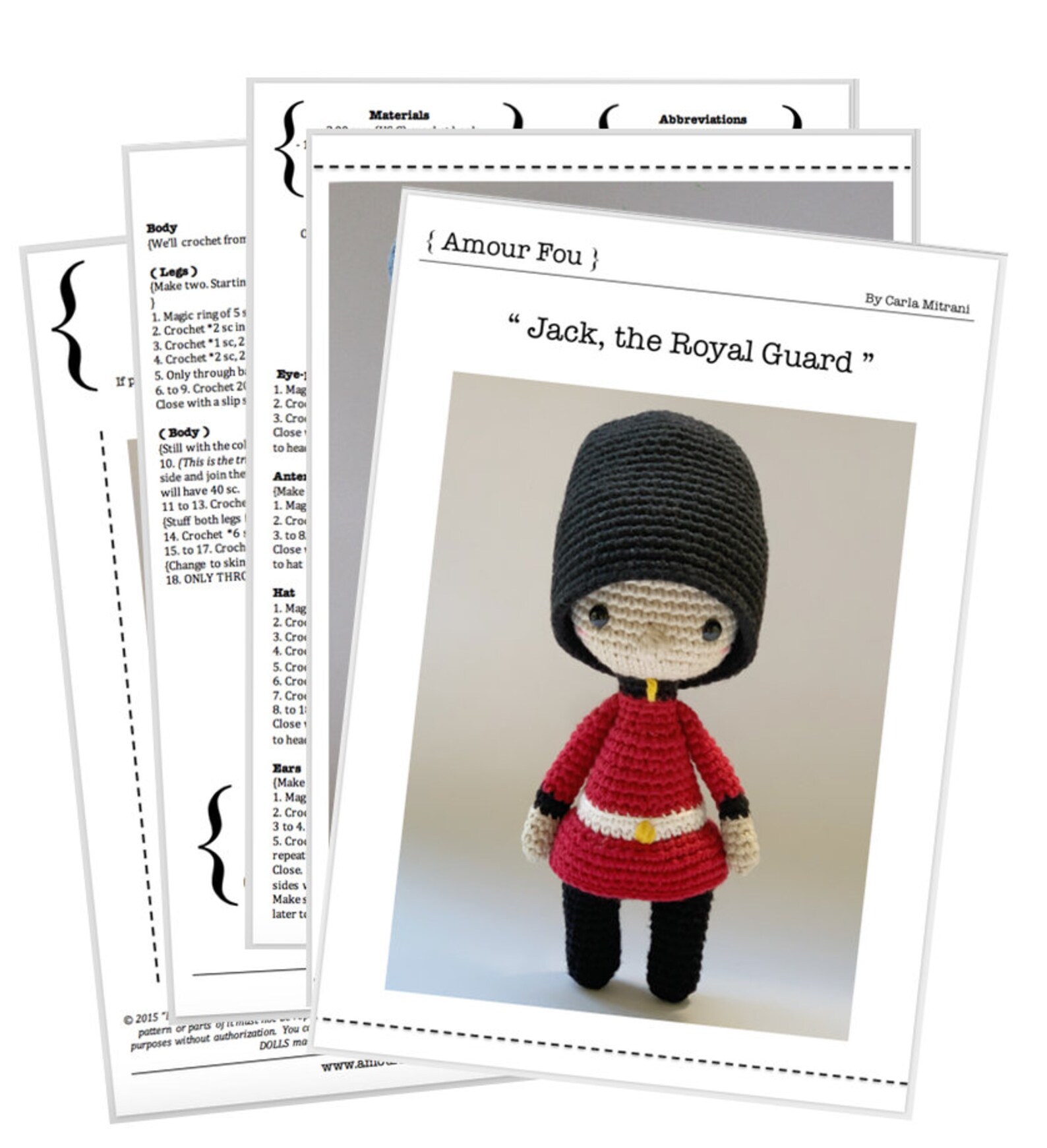 Jack the Royal Guard Crochet Pattern by amour Fou - Etsy UK