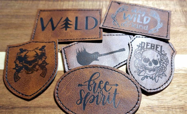 Faux Leather Colorado Outdoor Camping Patches - Etsy