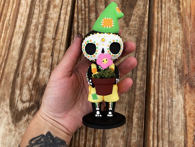 Skeleton Gnomes Sculptures Figurine Hand Painted 3D Printed - Etsy