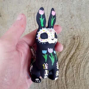 Original Sugar Skull Bunny Figurine Hand Painted 3D Printed Series 2 - Etsy
