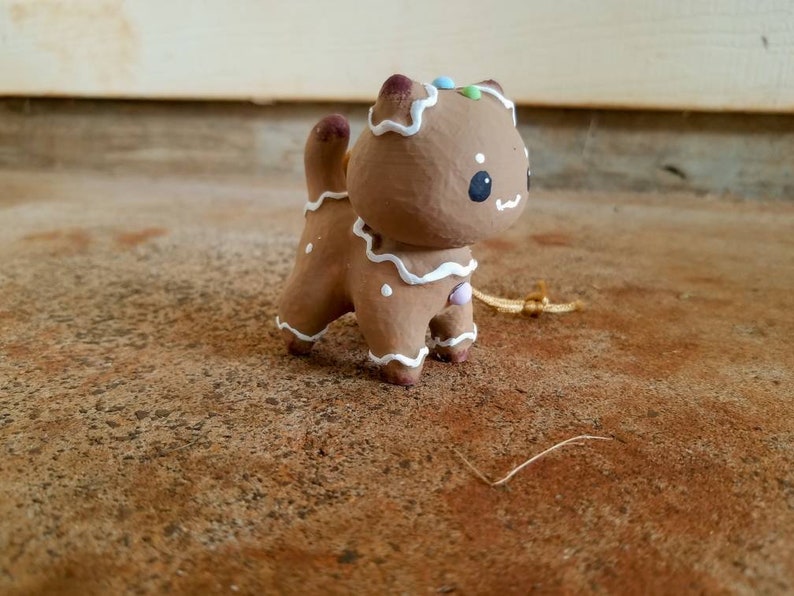 Kawaii Dog and Cat Gingerbread Cookie Christmas Ornament or | Etsy