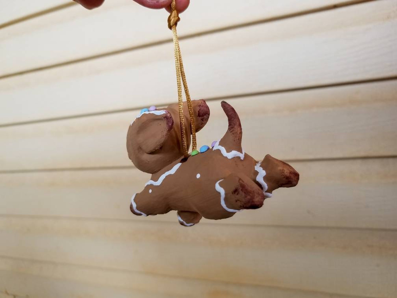 Kawaii Dog and Cat Gingerbread Cookie Christmas Ornament or | Etsy