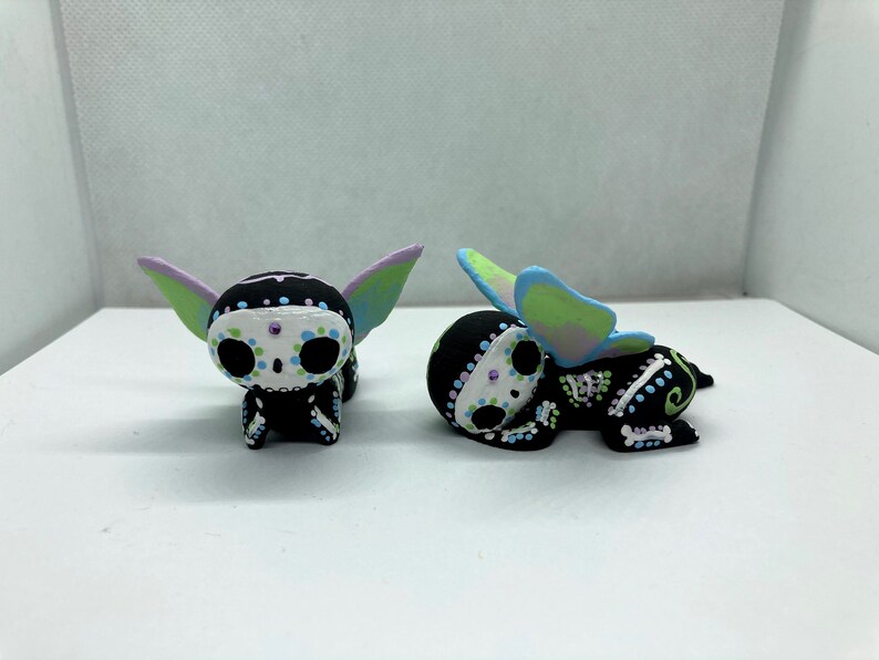 Skeleton Pixie Sculptures Figurine Hand Painted 3D Printed - Etsy