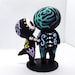 Girl Kissing Boy Skeleton's Cheek Figurine Hand Painted 3D Printed - Etsy