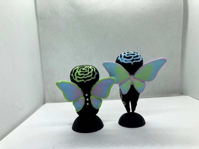 Skeleton Pixie Sculptures Figurine Hand Painted 3D Printed - Etsy