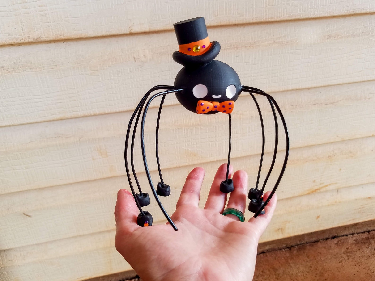 Handmade Original Classy Spider With Wire Legs - Etsy