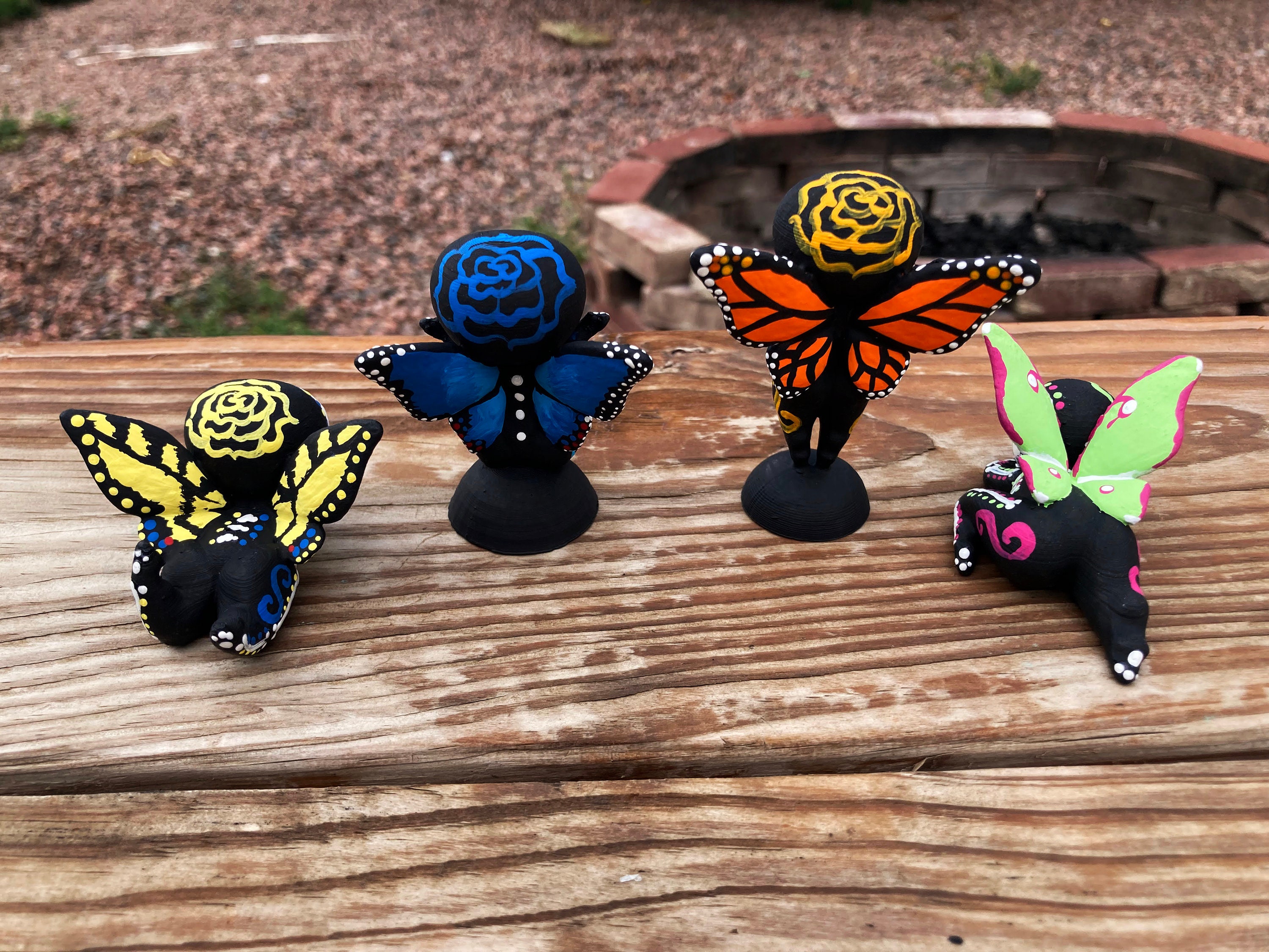 Skeleton Pixie Butterfly Series Sculptures Figurine Hand - Etsy