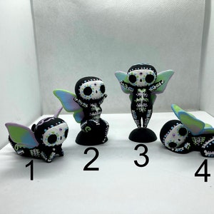 Skeleton Pixie Sculptures Figurine Hand Painted 3D Printed - Etsy