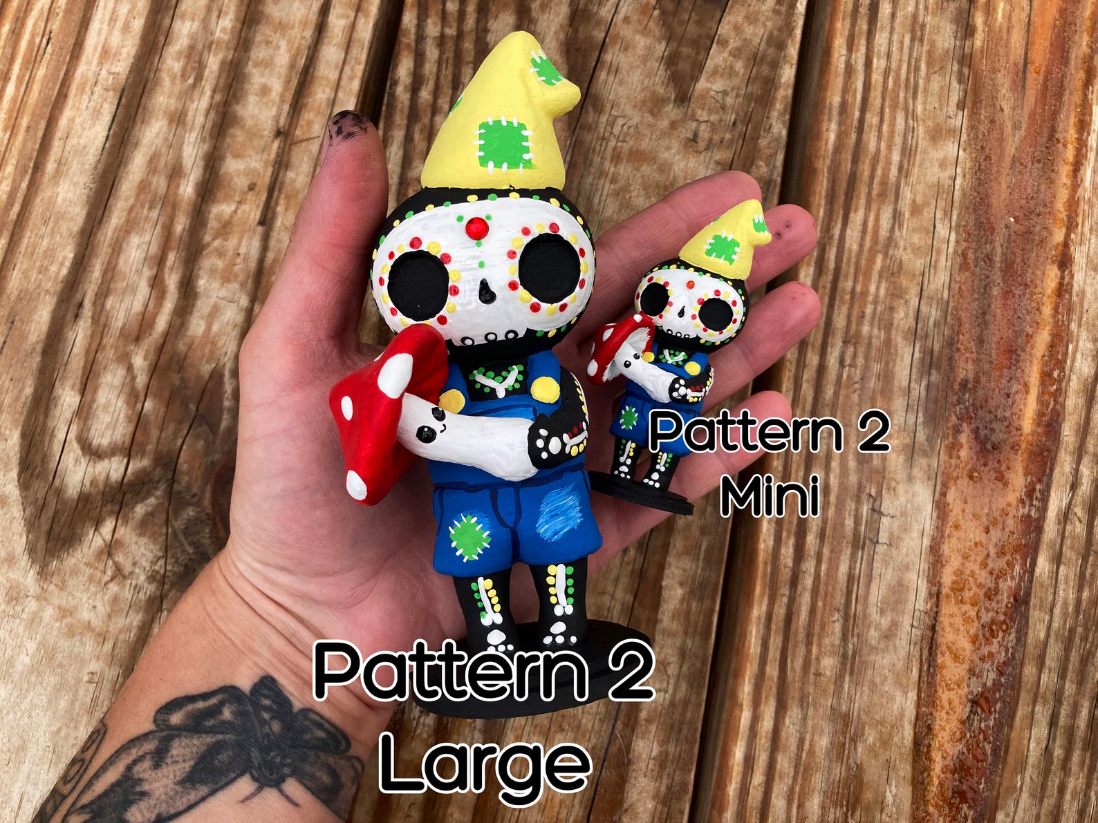 Skeleton Gnomes Sculptures Figurine Hand Painted 3D Printed - Etsy