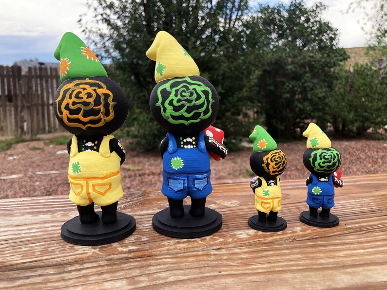 Skeleton Gnomes Sculptures Figurine Hand Painted 3D Printed - Etsy