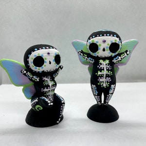 Skeleton Pixie Sculptures Figurine Hand Painted 3D Printed - Etsy