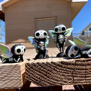 Skeleton Pixie Sculptures Figurine Hand Painted 3D Printed - Etsy