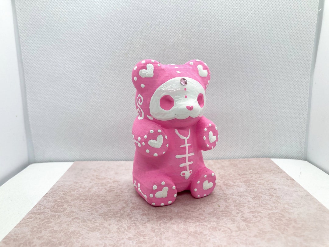 Sugar Skull Valentine's Gummy Bear Day of the Dead Sculpture Figurine ...
