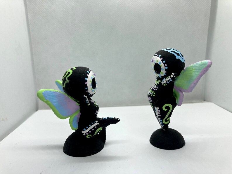 Skeleton Pixie Sculptures Figurine Hand Painted 3D Printed - Etsy