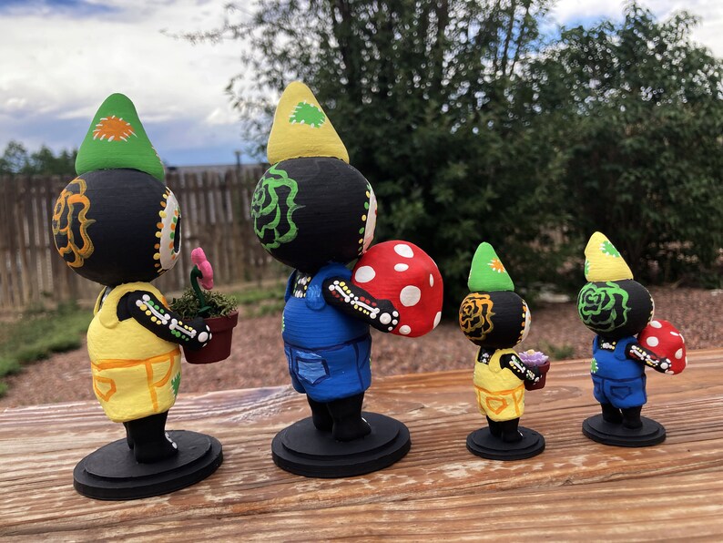 Skeleton Gnomes Sculptures Figurine Hand Painted 3D Printed - Etsy