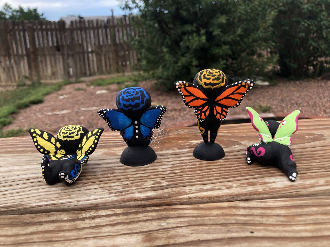 Skeleton Pixie Butterfly Series Sculptures Figurine Hand - Etsy