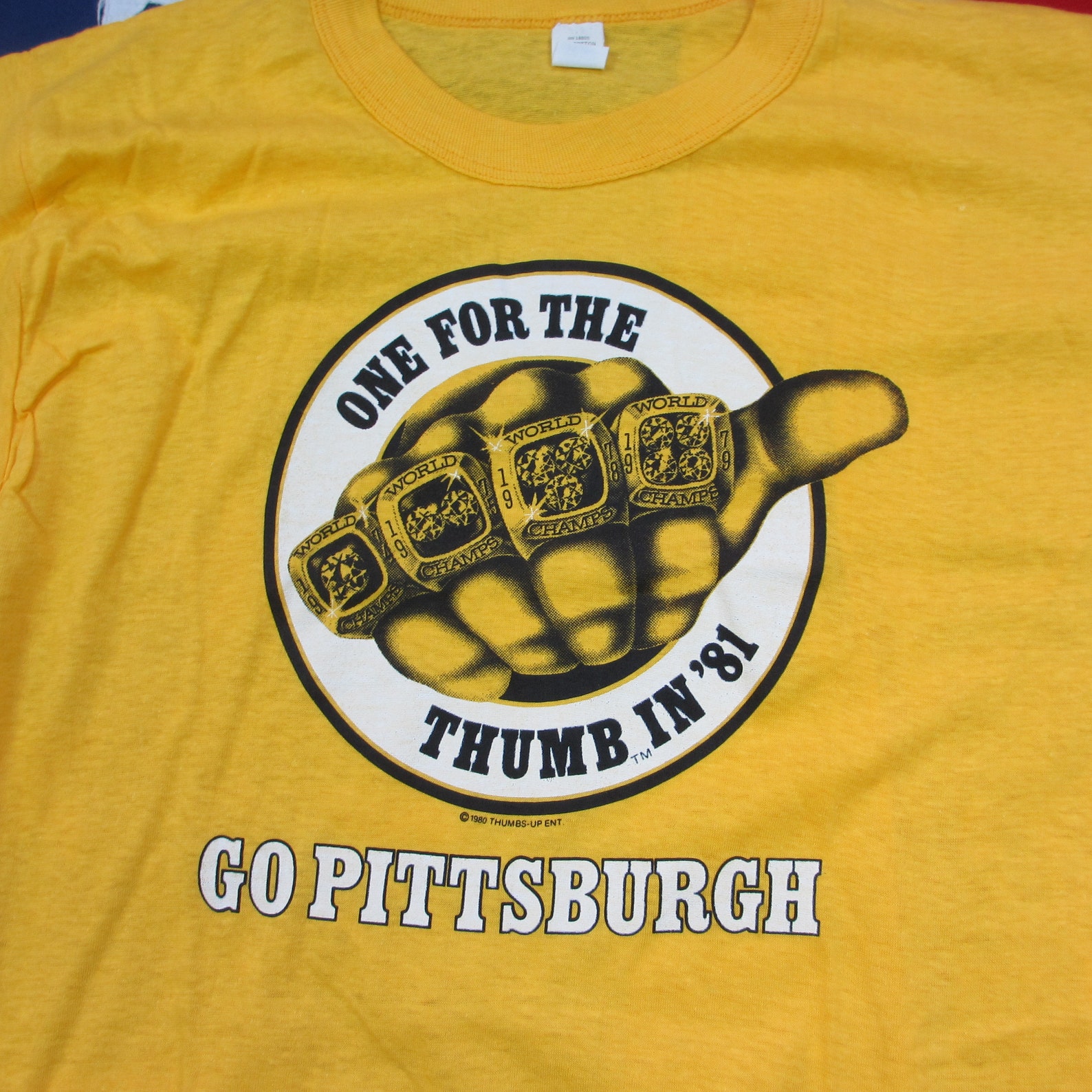 Vintage 1980's Pittsburgh Steelers One for the Thumb | Etsy