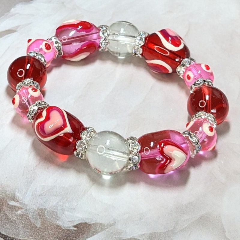 Glass Bead Bracelet - Etsy