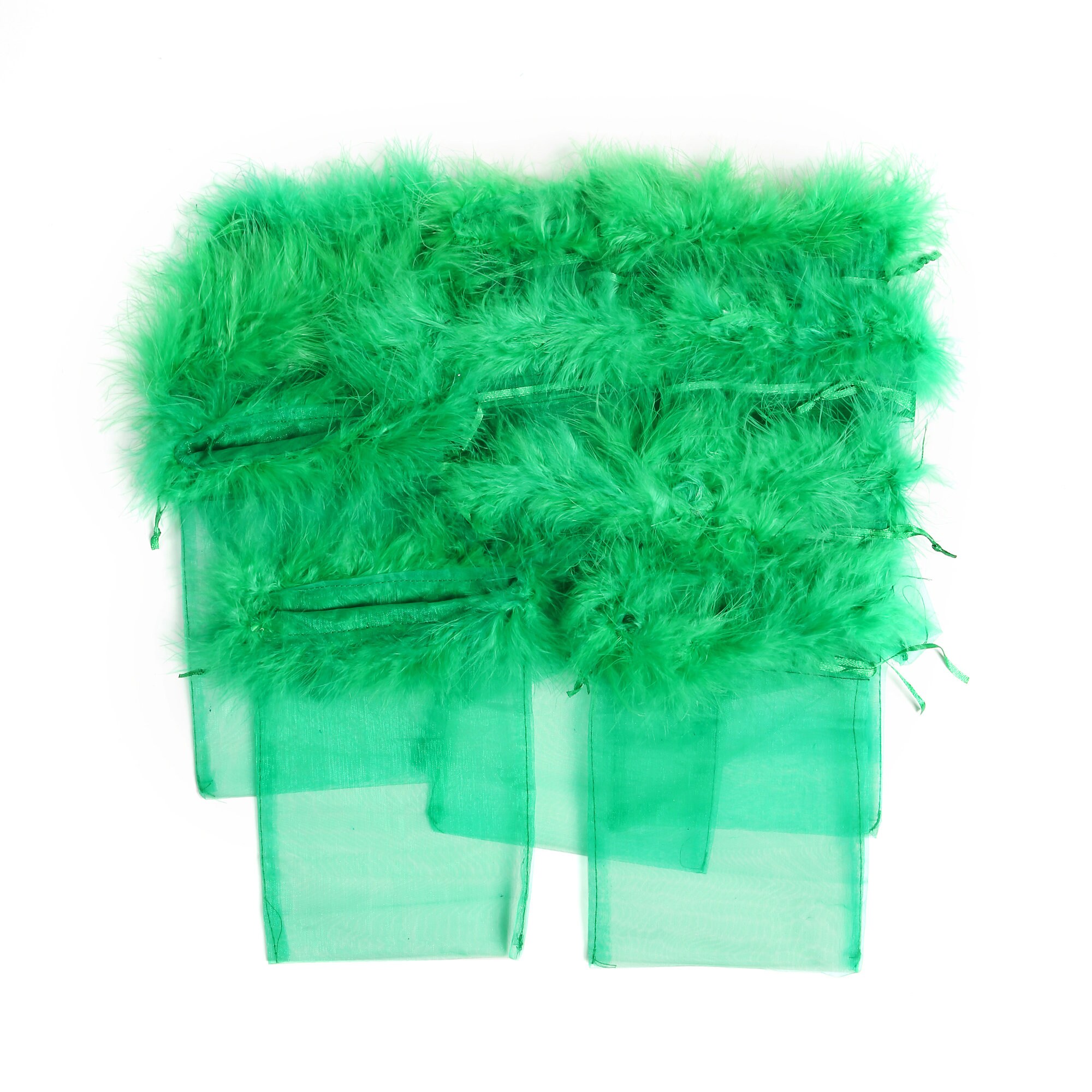 Organza Bags Drawstring Feather Pouches Fur Wedding | Etsy