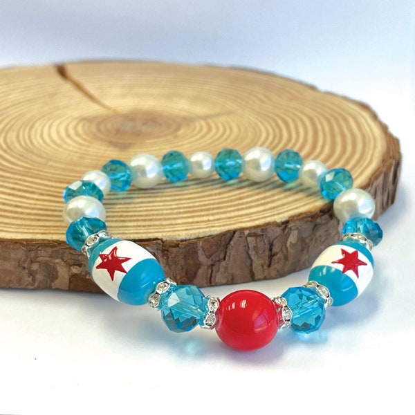 Chicago Flag Jewelry - Etsy