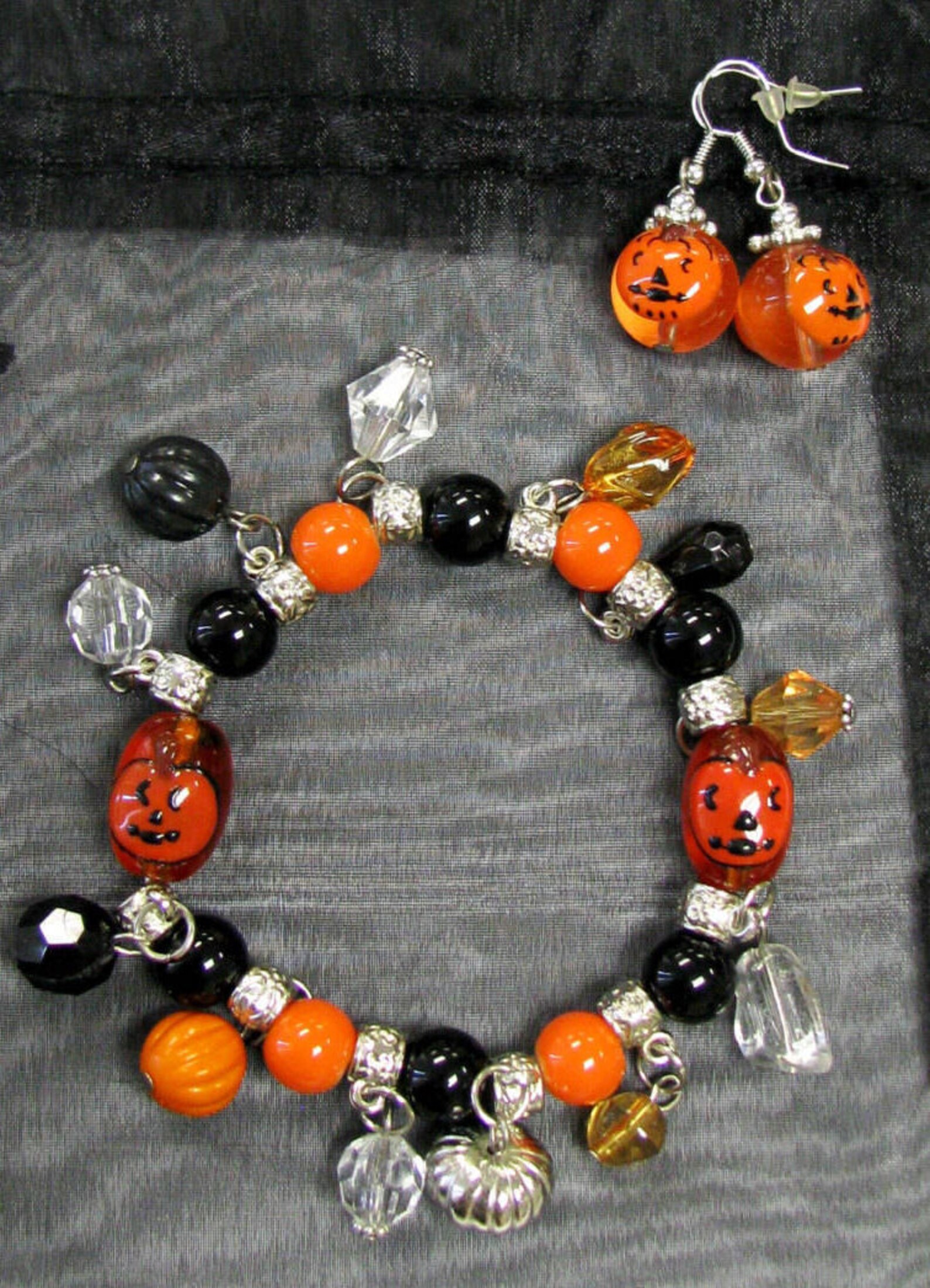 Halloween Bracelet For Women Glass Beaded Halloween T Etsy