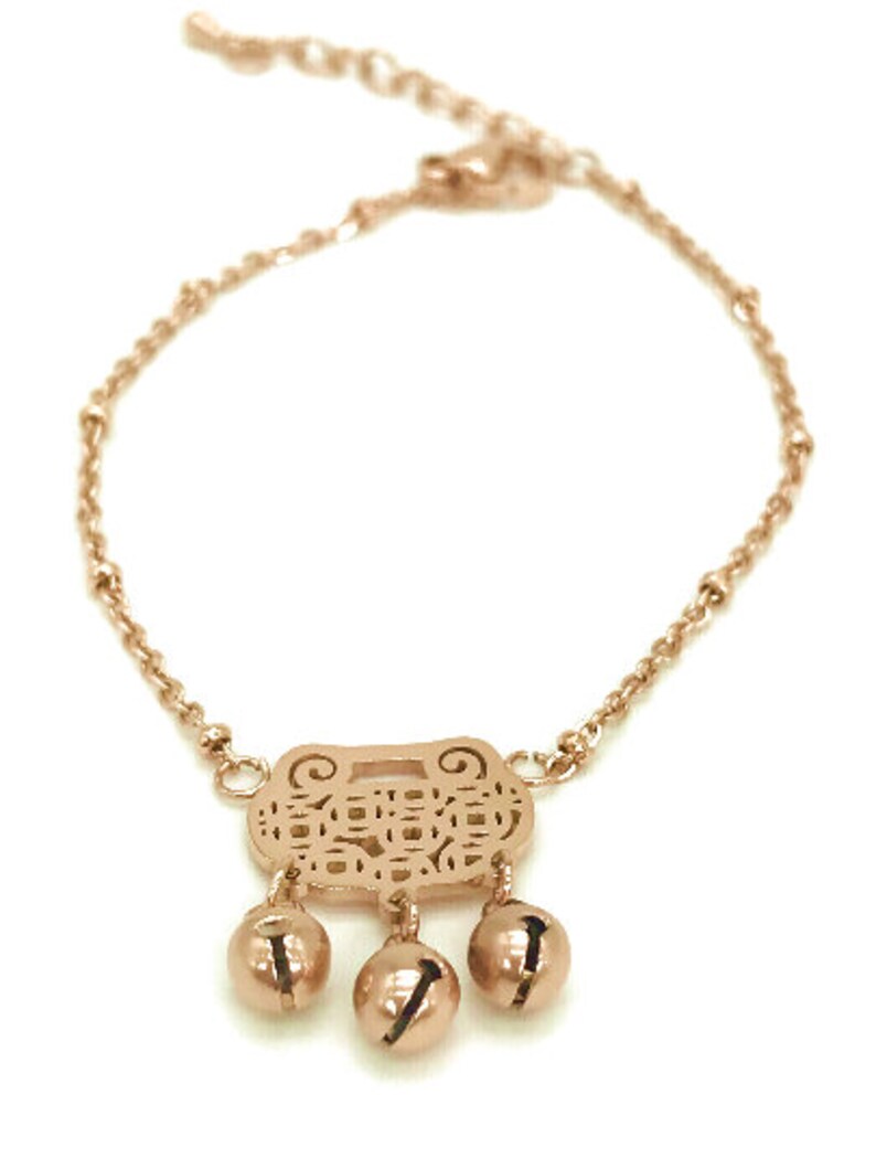 Charm Bracelet Blessing Chain Bracelet Oriental Chinese - Etsy