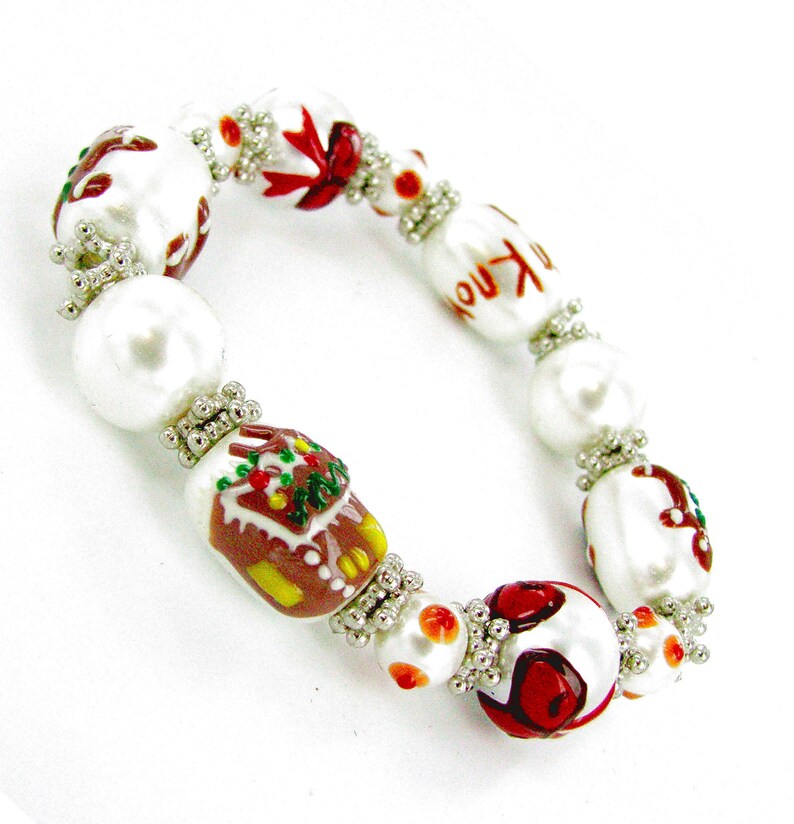 Christmas Bracelets for Women Gingerbread Man Bracelet - Etsy