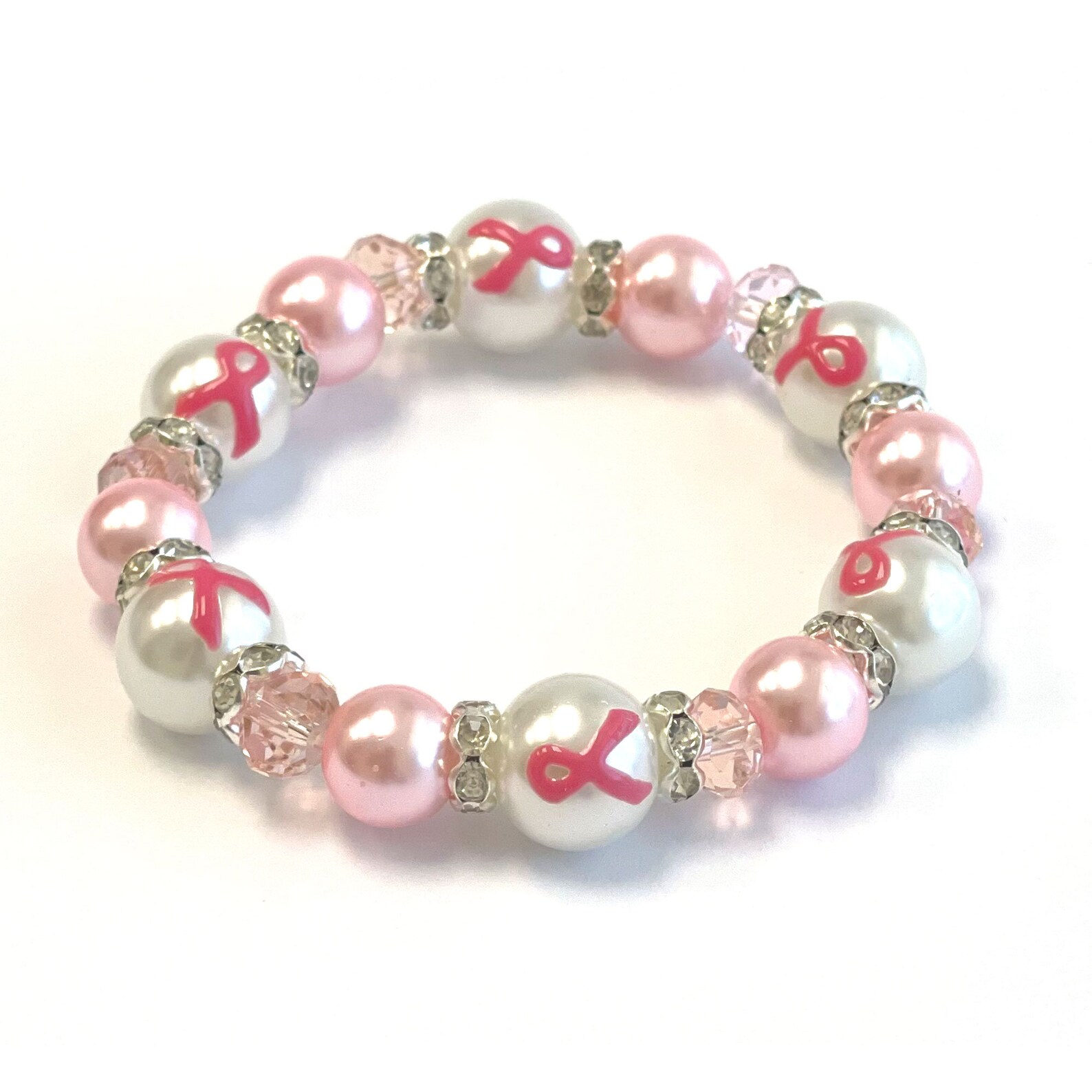 Breast Cancer Awareness Bracelet, Pink Ribbon Bracelet, BCA Survivor ...