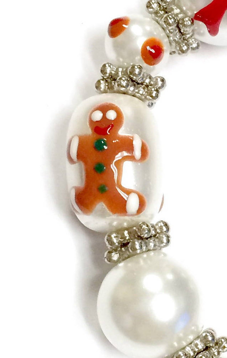 Christmas Bracelets for Women Gingerbread Man Bracelet - Etsy