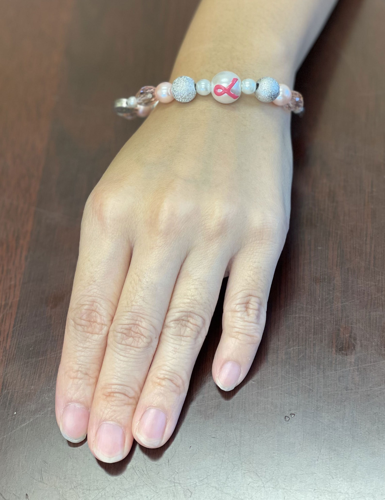 Breast Cancer Awareness Bracelet, Pink Ribbon Bracelet, BCA Survivor ...
