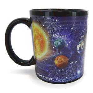 Space Mug, Color Changing Cups, Galaxy Space Heat Sensitive Coffee Mug ...