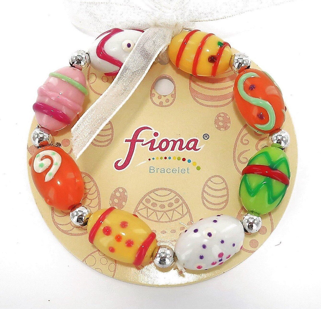 Easter Bracelet - Flowers Beads Bracelet - Easter Eggs Bracelet -spring ...