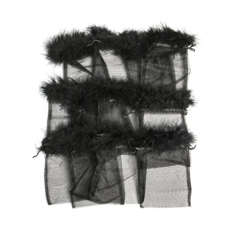 Organza Bags Drawstring Feather Pouches Fur Party Favors - Etsy