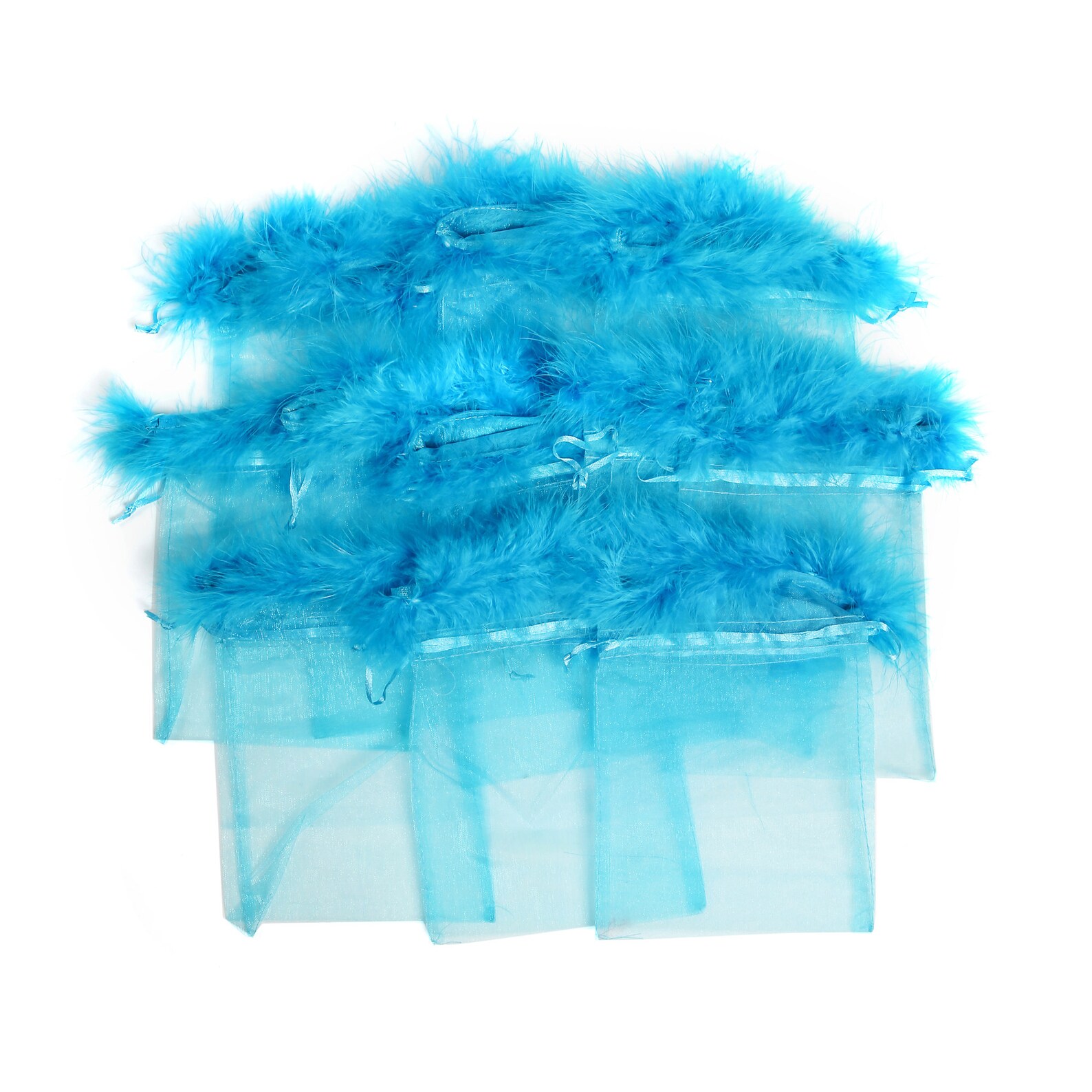 Organza Bags Drawstring Feather Pouches Party Favors Bags | Etsy