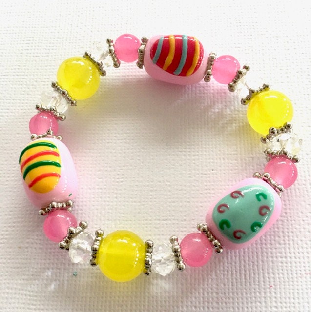 Easter Toddler Jewelry Spring Bracelet Easter Egg Bracelet | Etsy