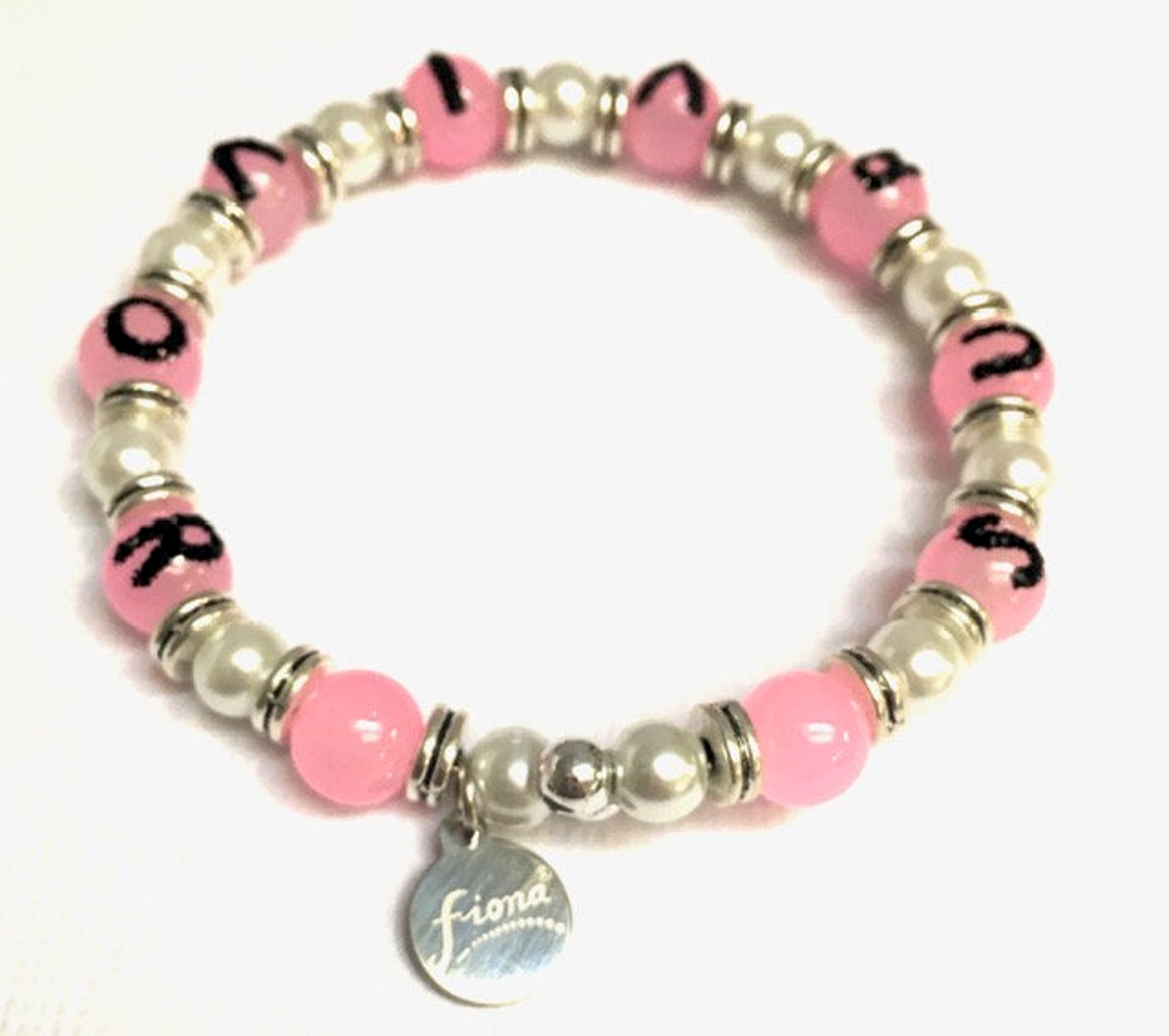 Cancer Awareness Bracelet - Pink Survivor Bracelet - Breast Cancer ...