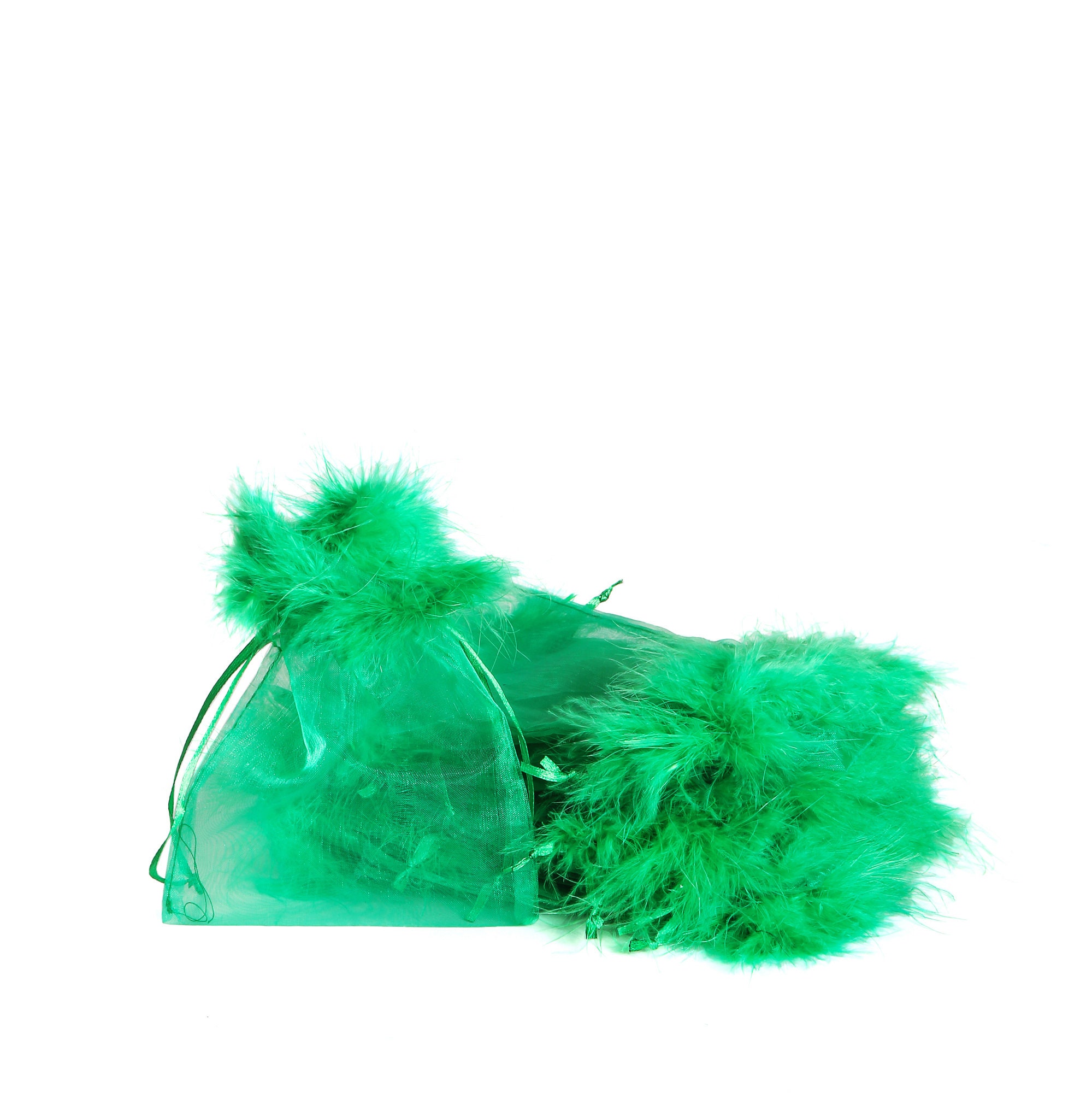 Organza Bags Drawstring Feather Pouches Fur Wedding | Etsy