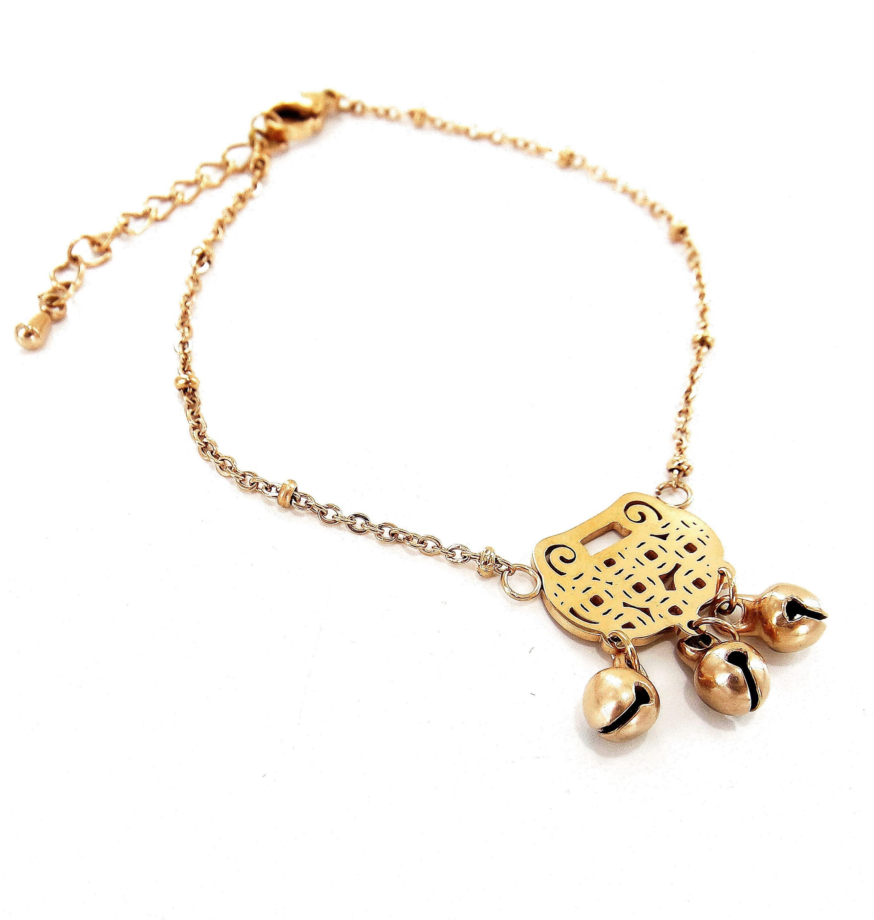 Charm Bracelet Blessing Chain Bracelet Oriental Chinese | Etsy