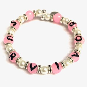 Cancer Awareness Bracelet - Pink Survivor Bracelet - Breast Cancer ...
