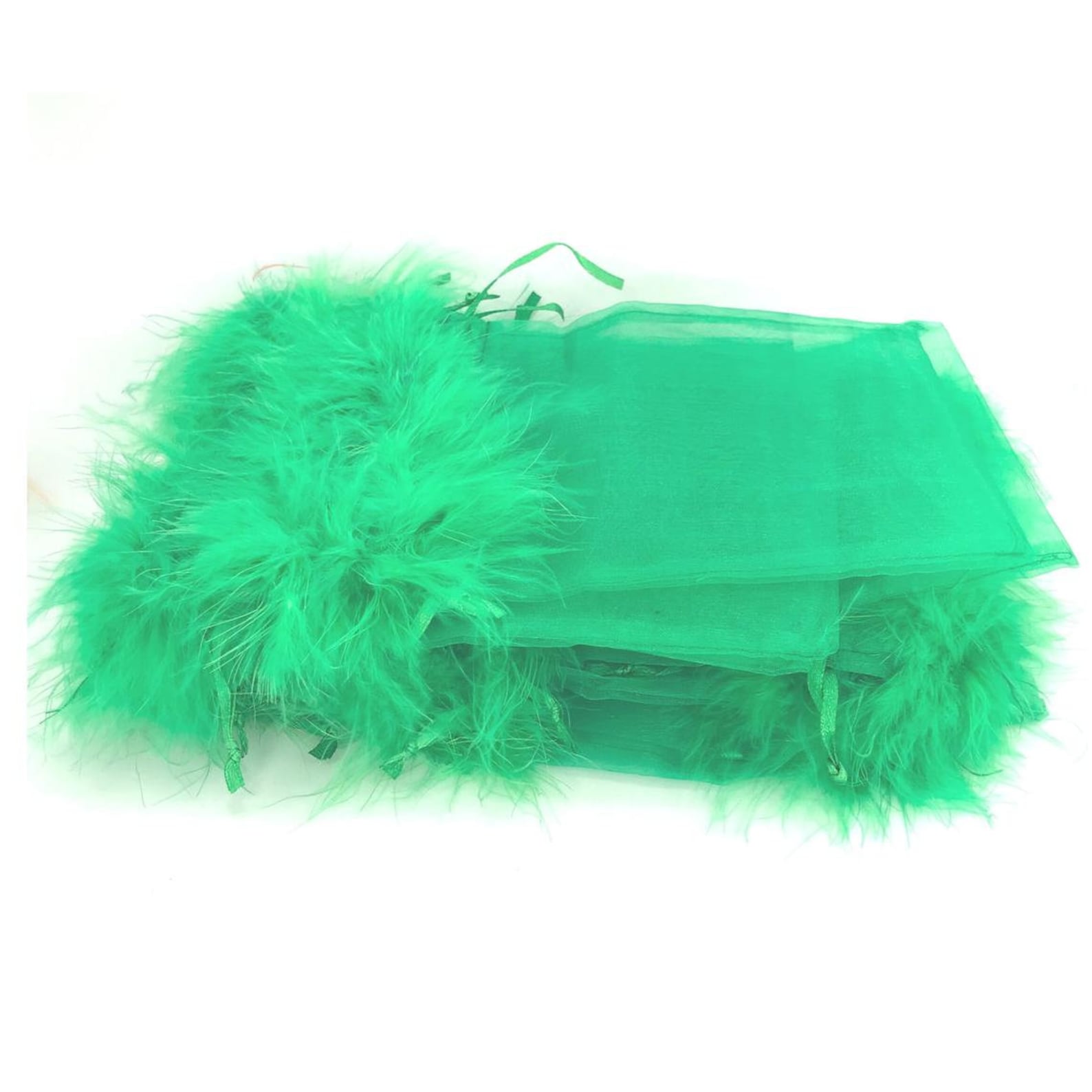 Organza Bags Drawstring Feather Pouches Fur Wedding | Etsy