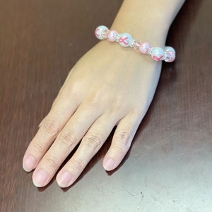 Breast Cancer Awareness Bracelet, Pink Ribbon Bracelet, BCA Survivor ...