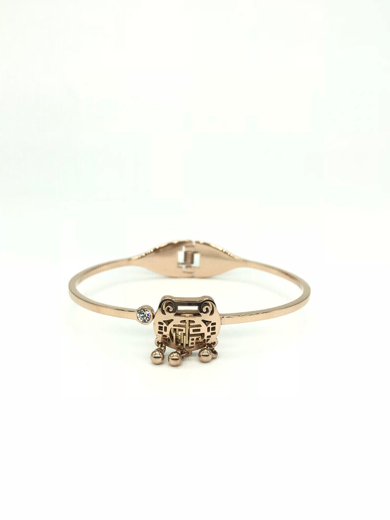 Charm Bangle Longevity Bangle Oriental Chinese Fortune - Etsy