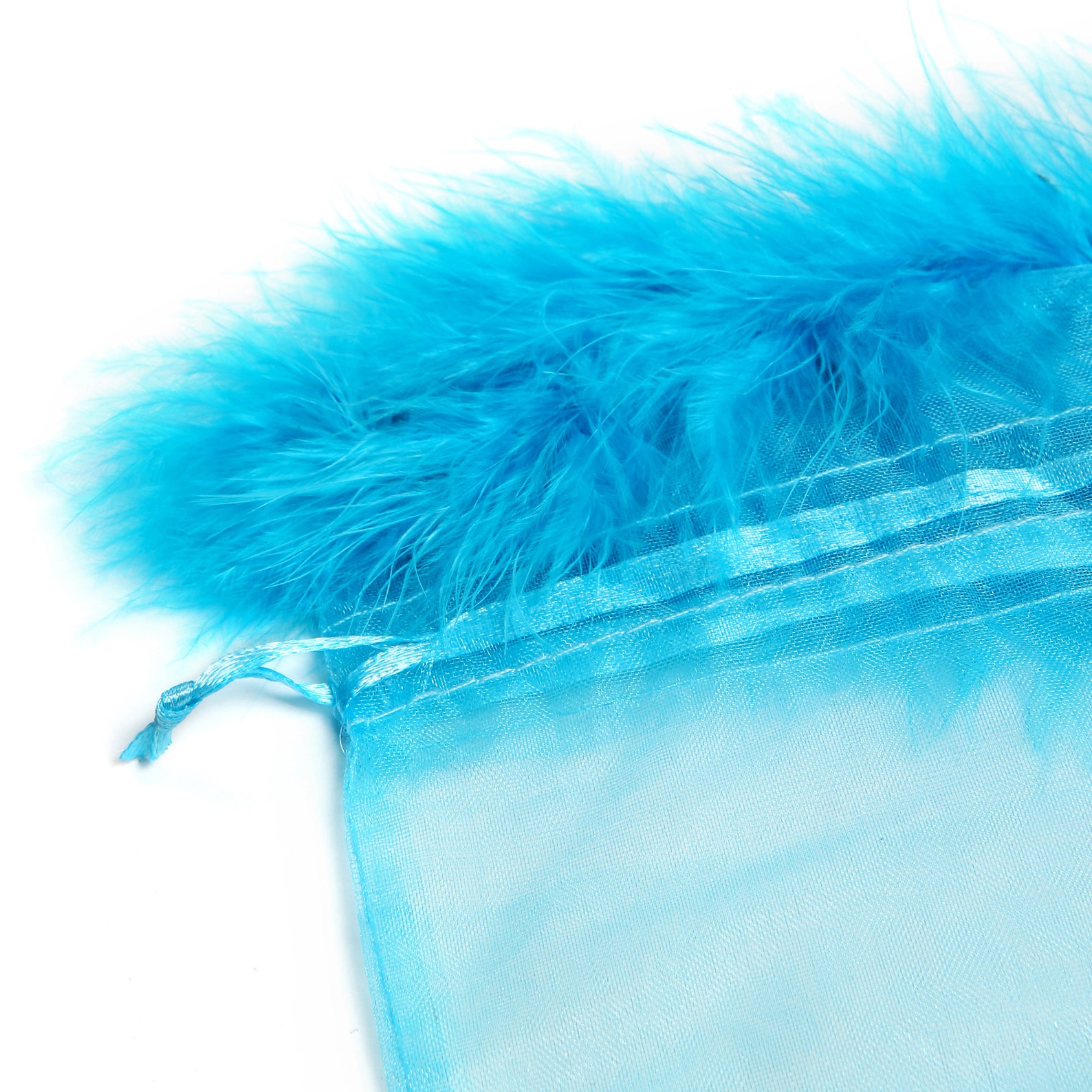 Organza Bags Drawstring Feather Pouches Party Favors Bags | Etsy