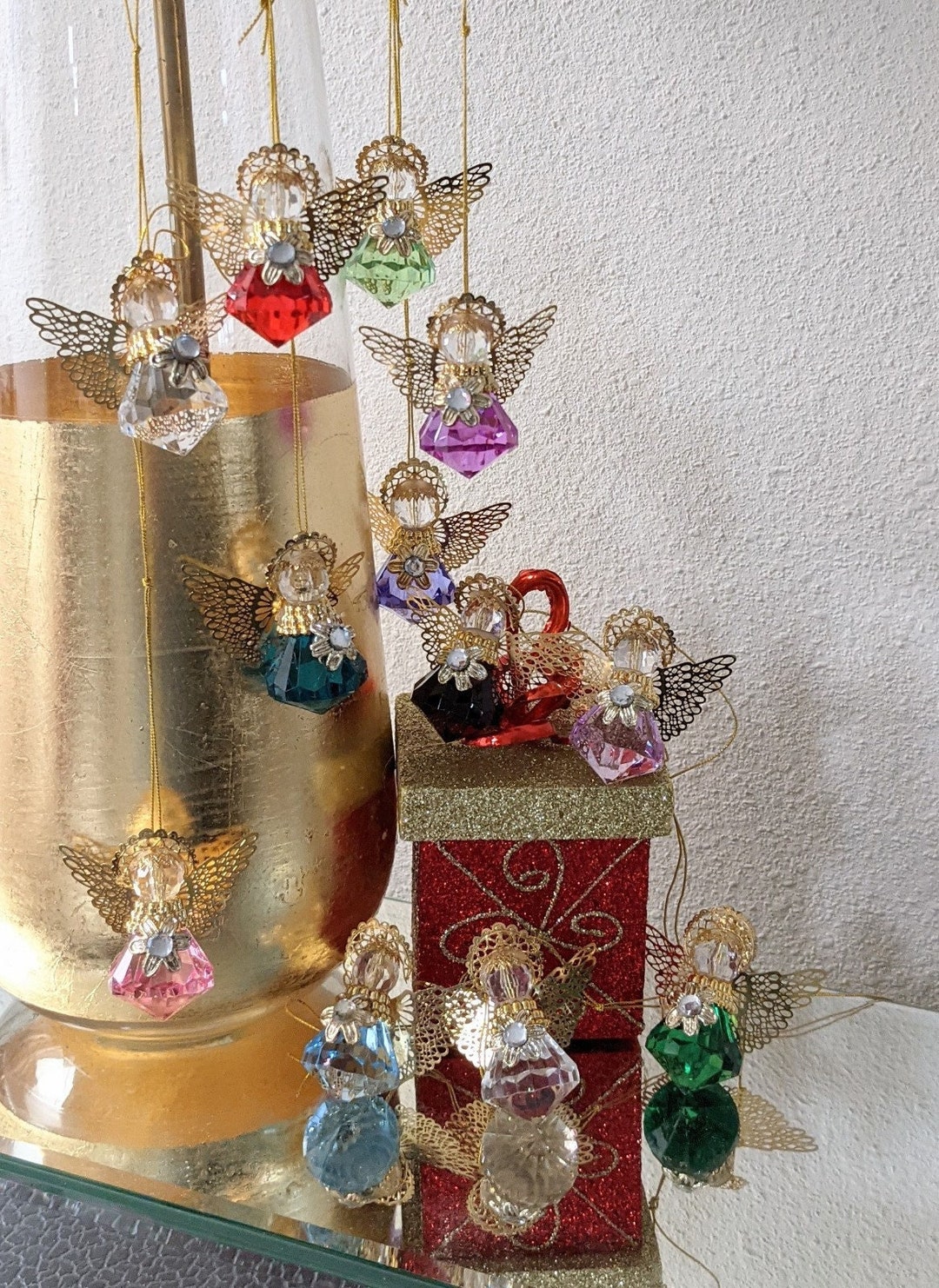 Angel Ornaments Christmas Handmade, Christmas Tree Gift Holiday Hanging ...