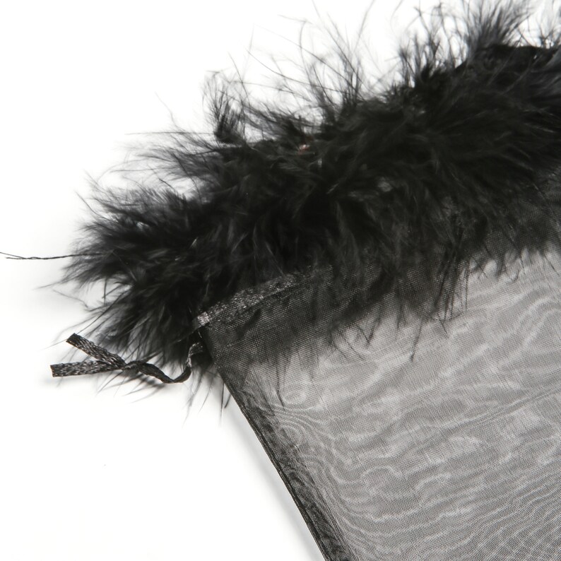 Organza Bags Drawstring Feather Pouches Fur Party Favors | Etsy